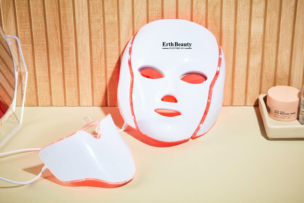 Erth Skin London The Limited Edition Pro 7 Colour LED Face & Neck Mask ...