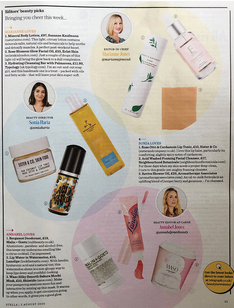 STELLA MAGAZINE & TELEGRAPH 2020 – ErthSkin London
