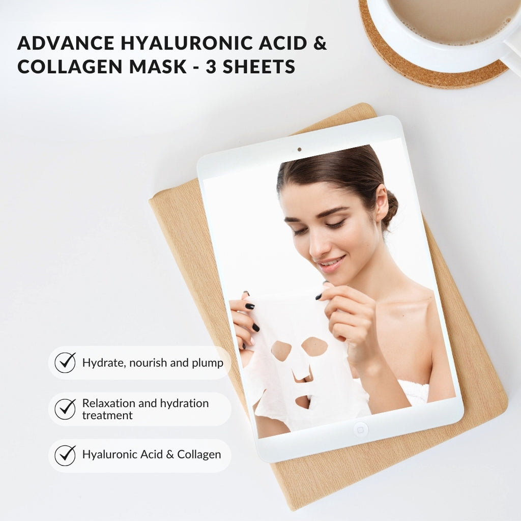 Hyaluronic Acid & Collagen Sheet masks – ErthSkin London