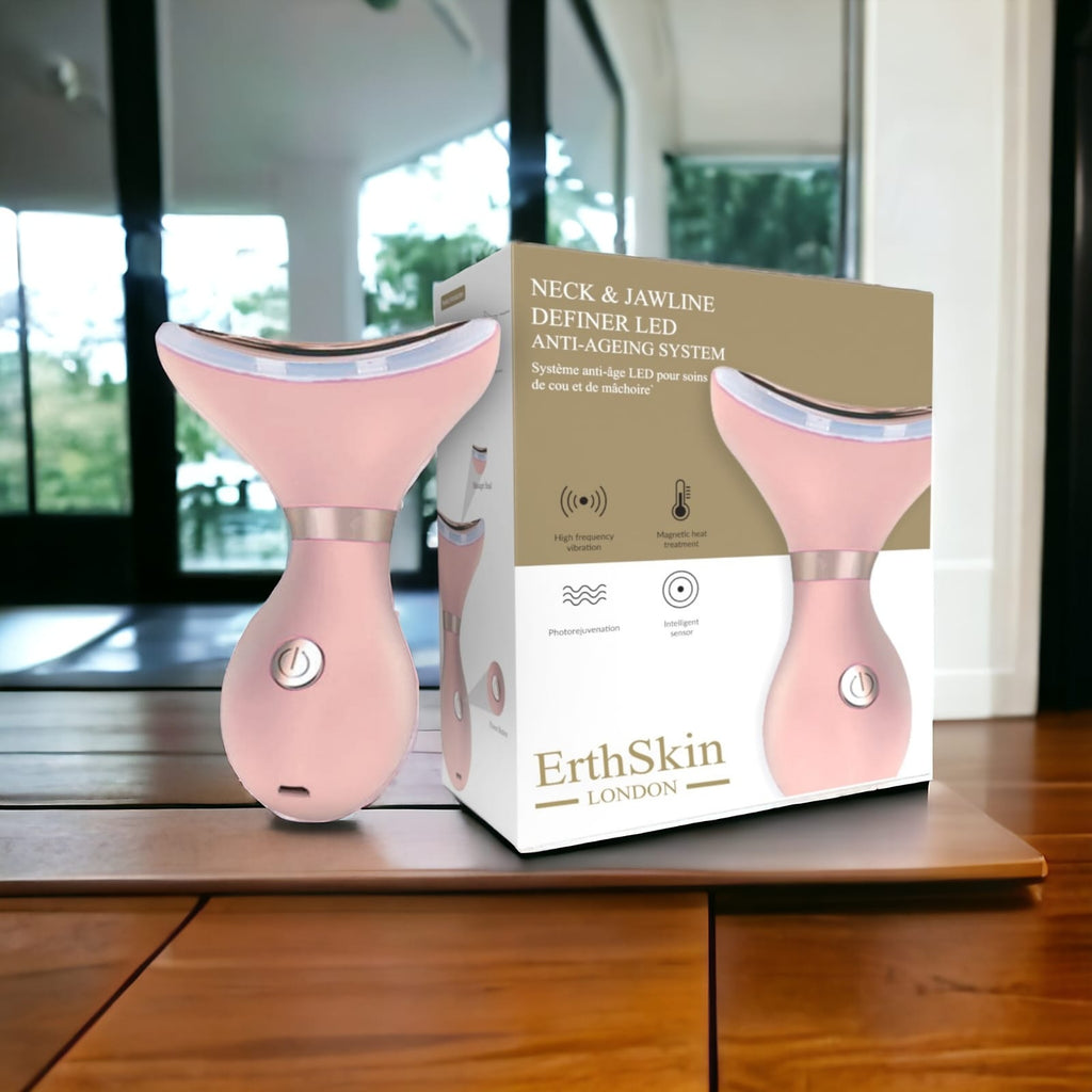 Neck & Jawline Definer LED anti-ageing system (Rose Gold) – ErthSkin London