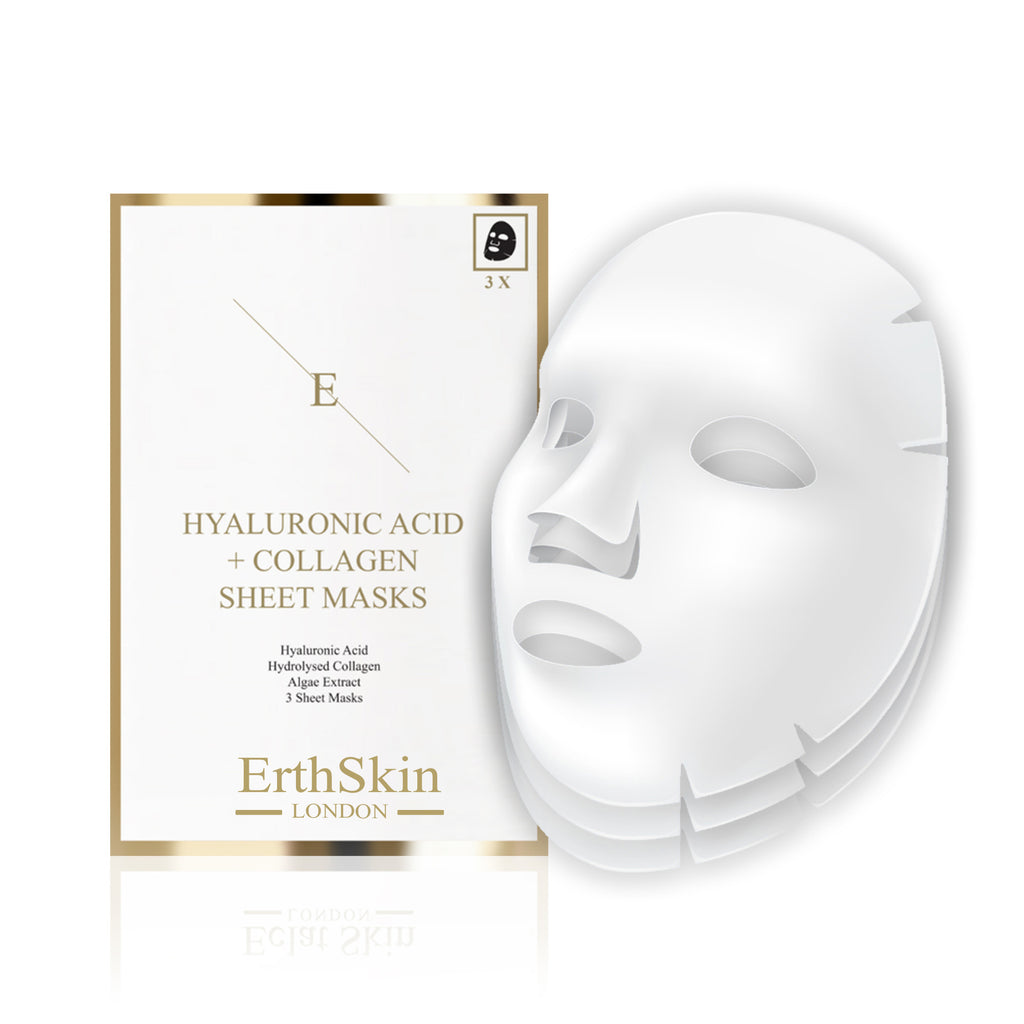 Hyaluronic Acid & Collagen Sheet masks – ErthSkin London