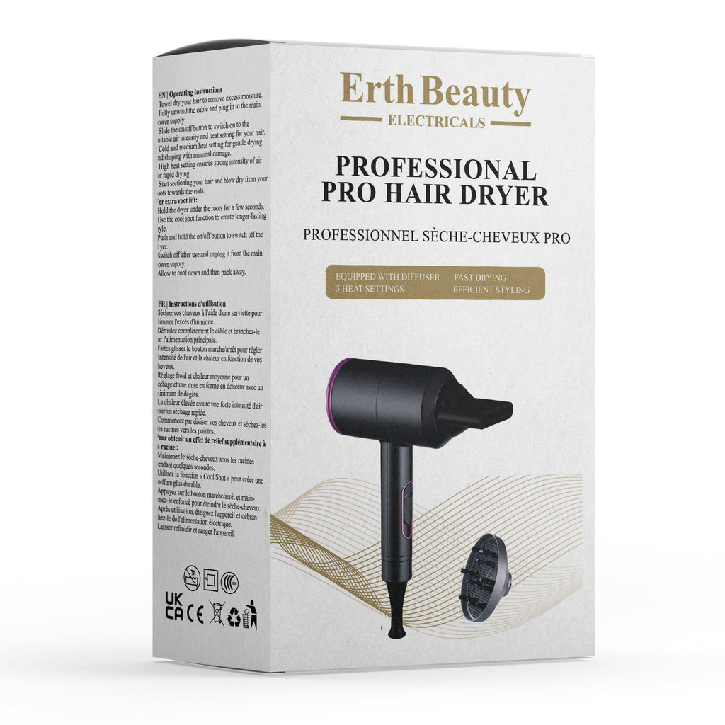 Professional Pro Hair Dryer – ErthSkin London